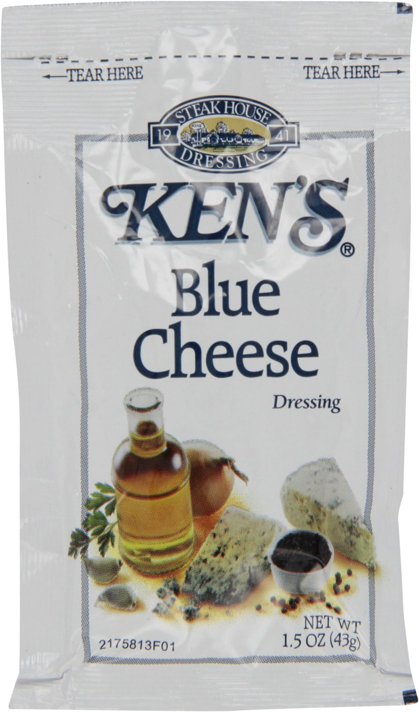 Amazon.com : Ken's Dressing, Blue Cheese, 1.5 Ounce, 60 Count : Blue ...