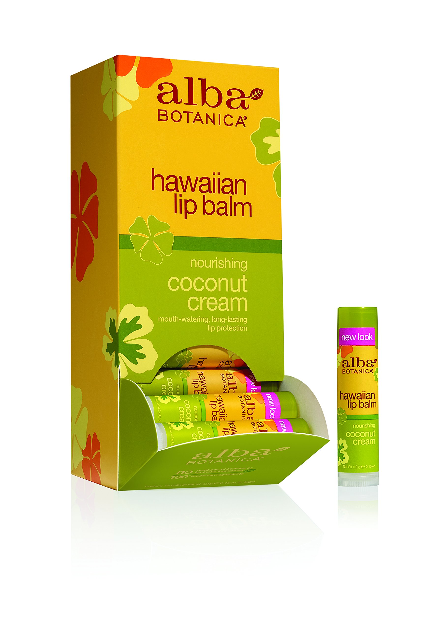 Amazon.com: Alba Botanica Coconut Cream Lip Balm, 0.15 oz : Beauty ...