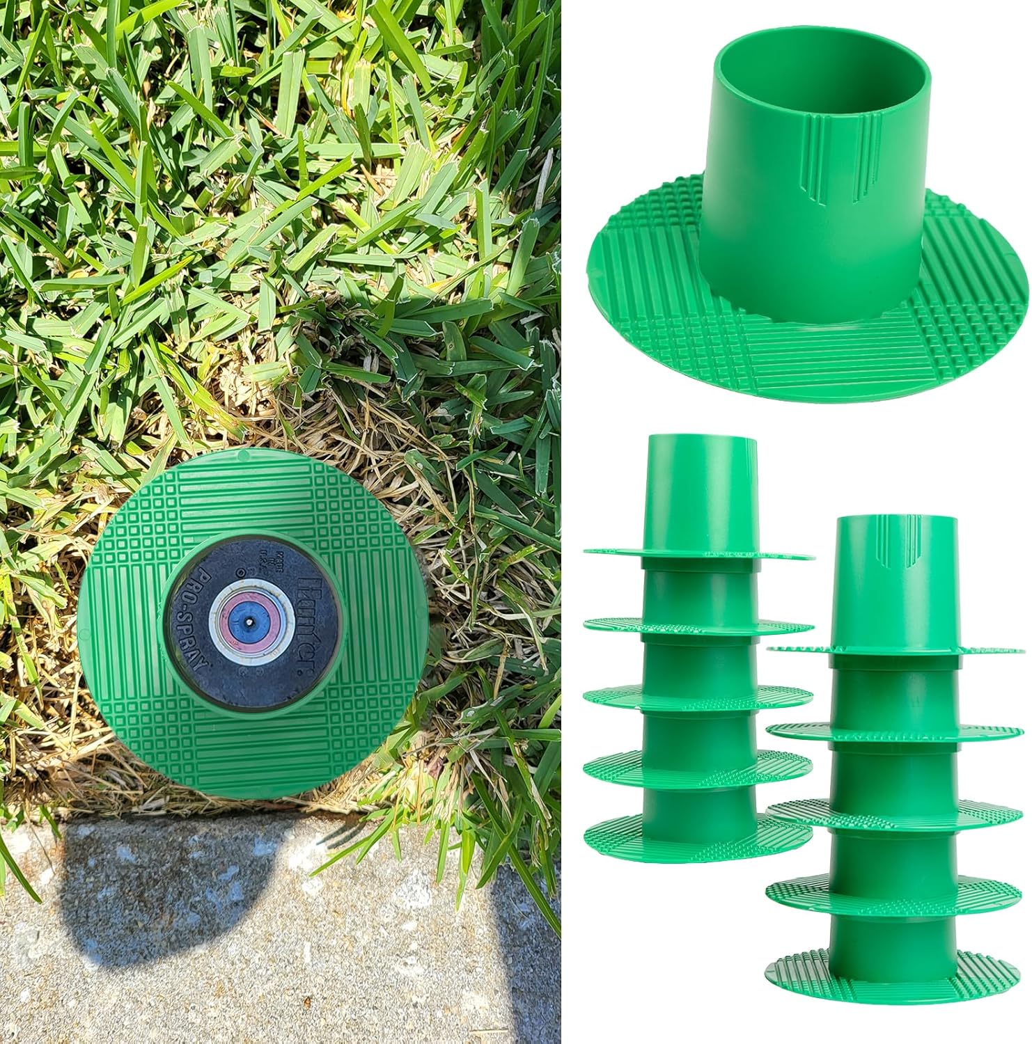 GOMADEIT 3" Sprinkler Head Protector for Lawn Sprinkler Heads Guard, 10 ...