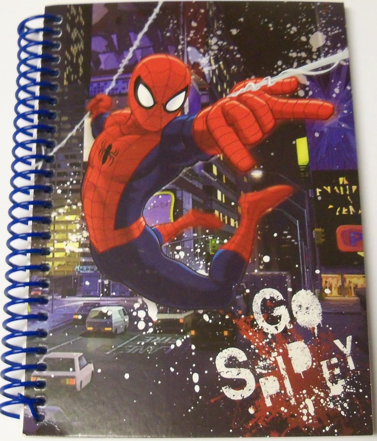 Marvel Ultimate Spiderman College Ruled Spiral Notebook ~ Go Spidey (8 ...