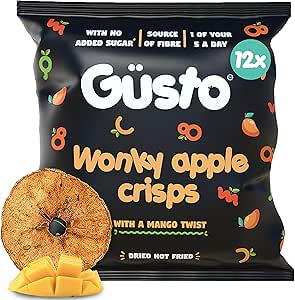 GUSTO - Crunchy Apple Crisps with Mango Juice, Gently Dried Fruit Chips ...
