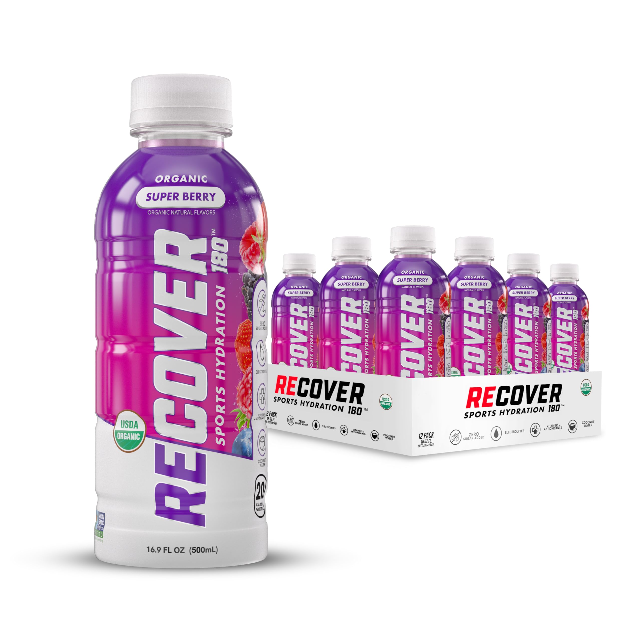 Snapklik.com : RECOVER 180 Organic Sports Hydration Drink, No Sugar ...