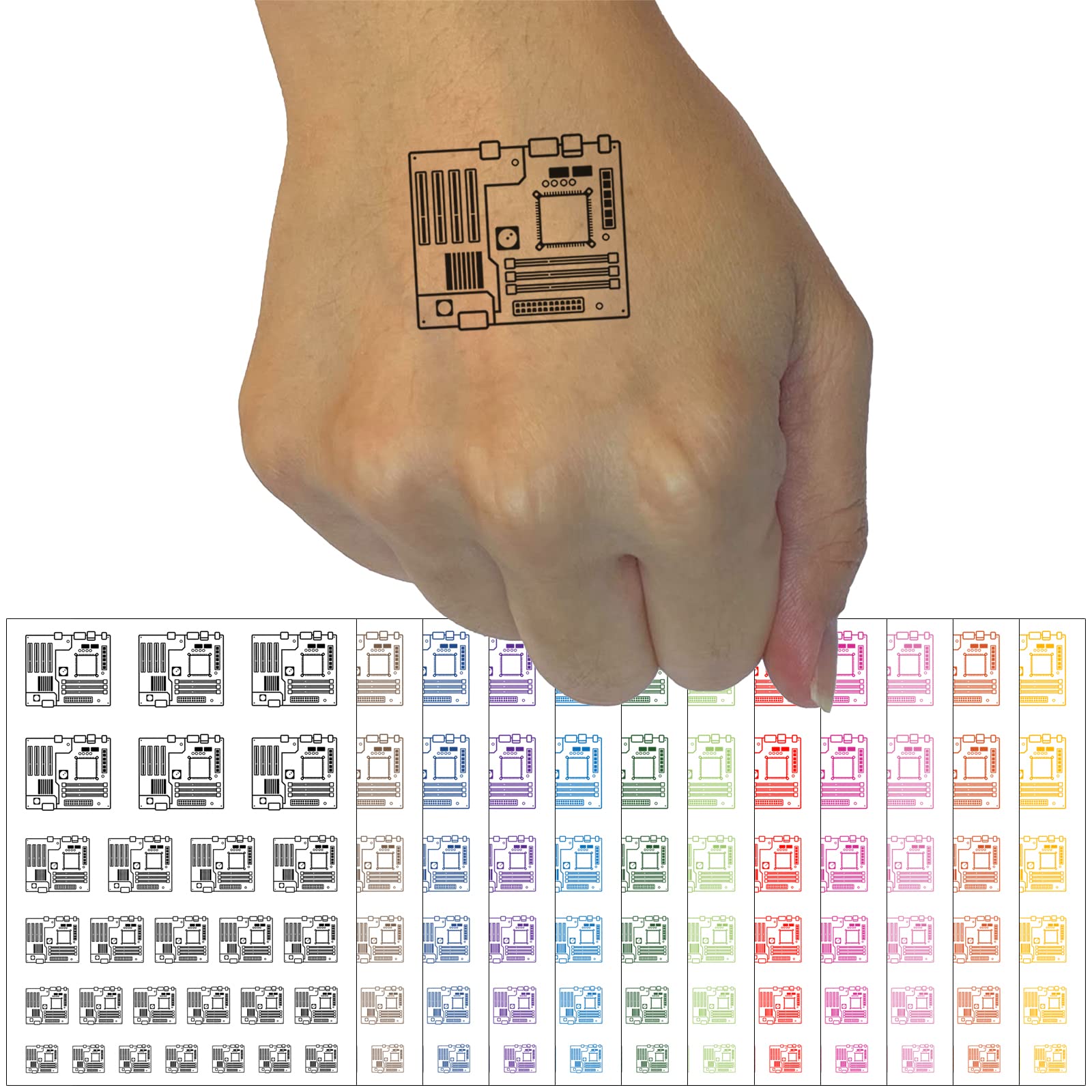 Computer Motherboard Tattoos