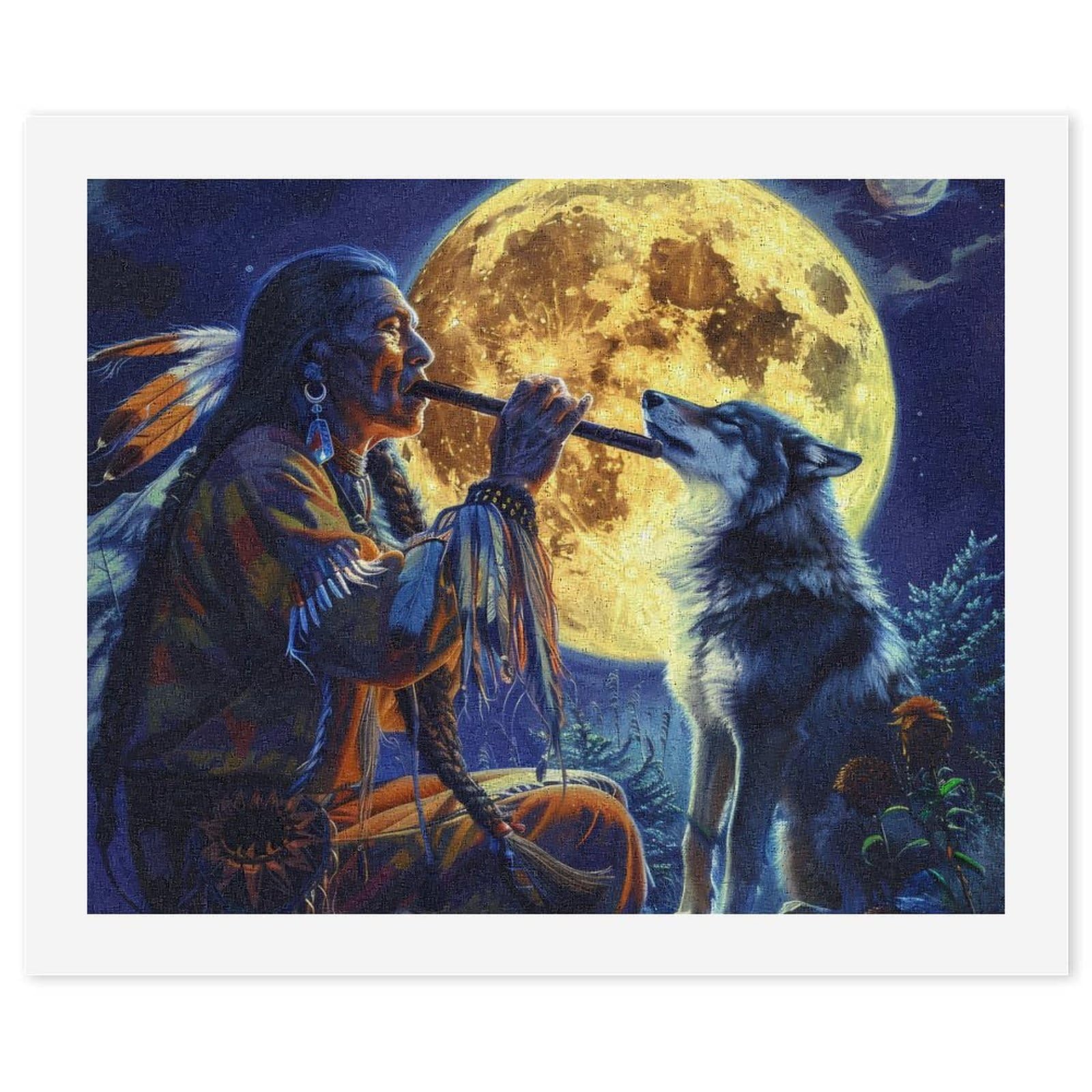 Native American Wolf Moon Native American Wolf Moon Eagle – Native