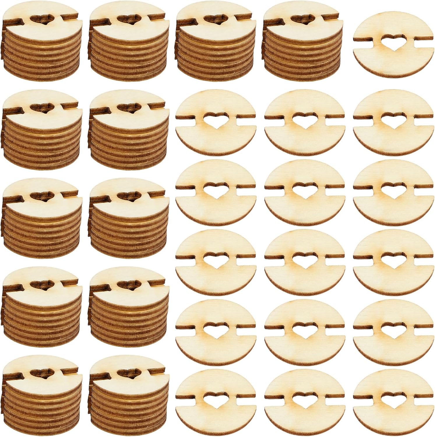 Amazon.com: 100Pcs Wood Pom Poms Buttons, Removable Hat Pom Pom Holder ...