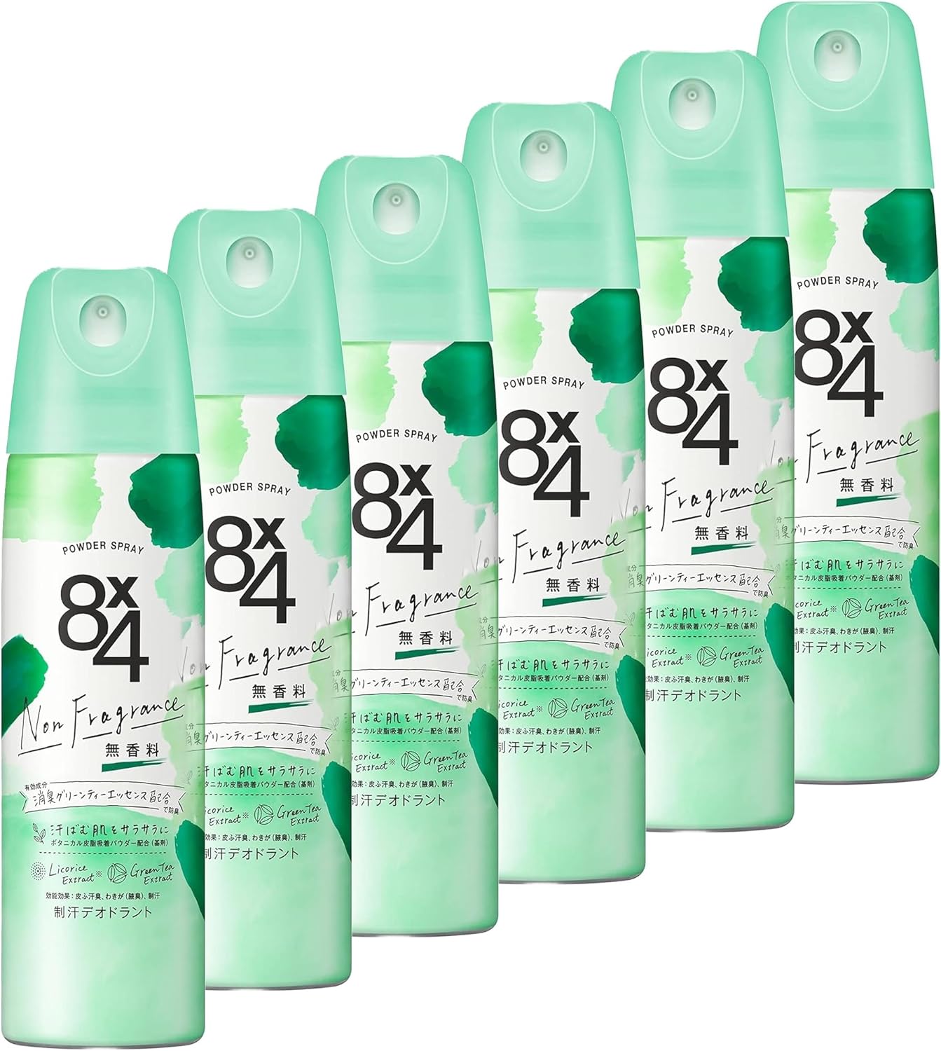 Amazon.co.jp: 【まとめ買い】 花王 エイトフォー 8x4 パウダースプレー 無香料 150g 6本セット : ビューティー