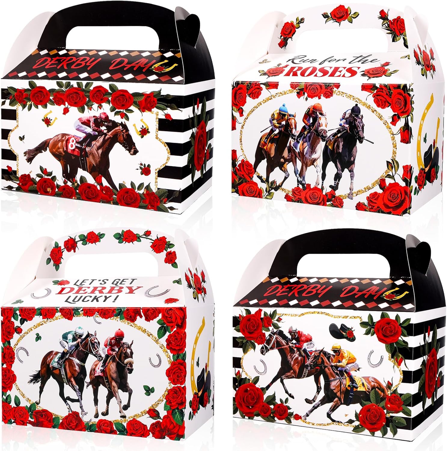 Amazon.com: HOWAF 12 PCS Kentucky Horse Derby Candy Box Derby Day Treat ...