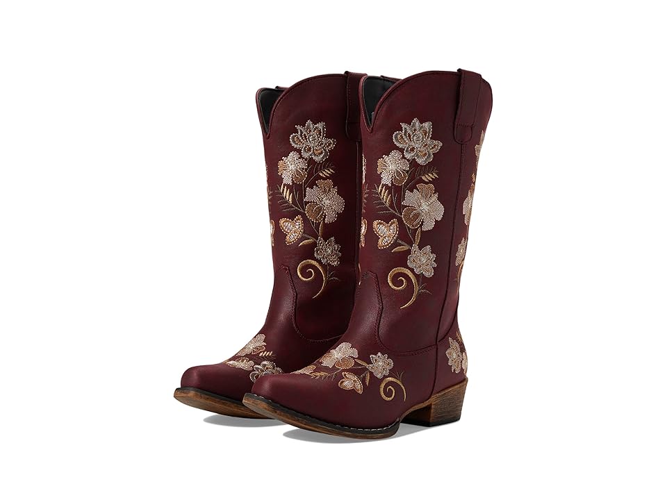 Roper Riley Floral (Red) Cowboy Boots - Big Apple Buddy