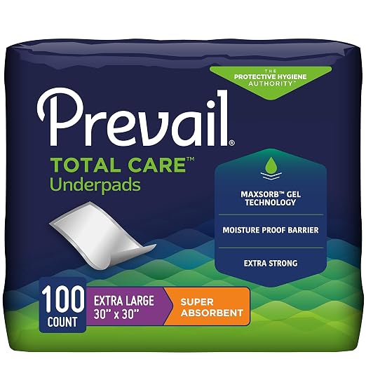 Prevail Super Absorbency Incontinence Underpads, 100-Count : Amazon.in ...