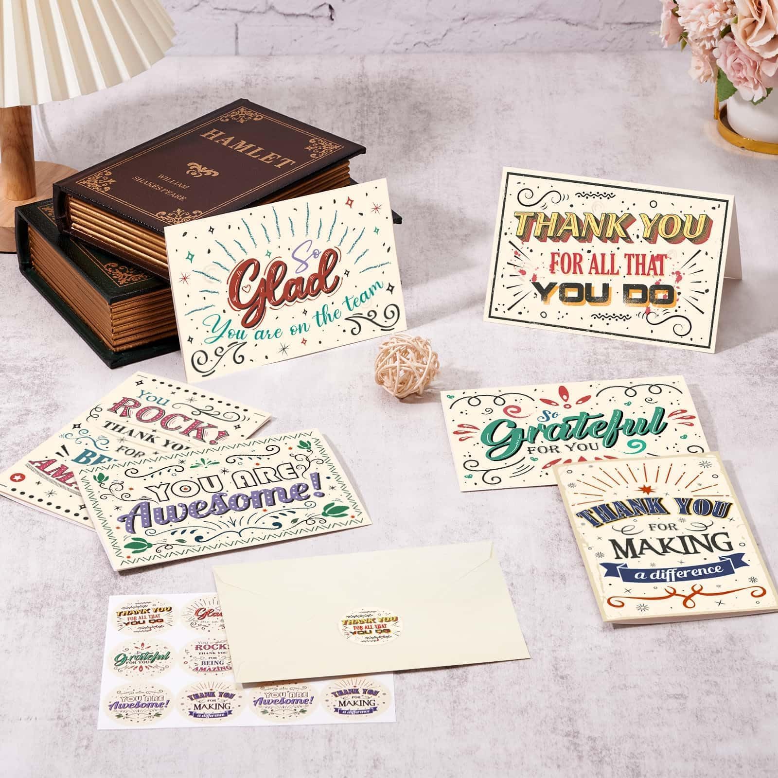 Snapklik.com : 24 Employee Appreciation Cards - Thank You Cards