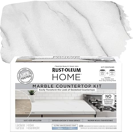 Amazon.com: Rust-Oleum 384964 Home Marble Countertop Coating Kit, 72 fl ...