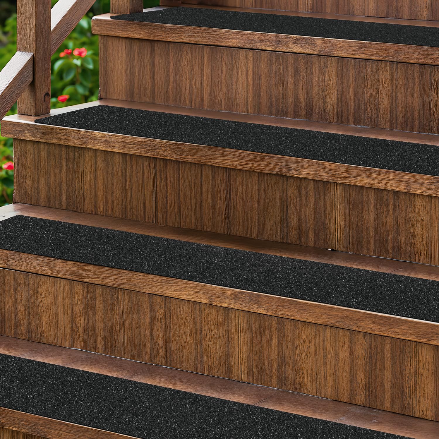 Snapklik.com : Outdoor Stair Treads For Wooden Steps Non Slip, 8 Pack ...