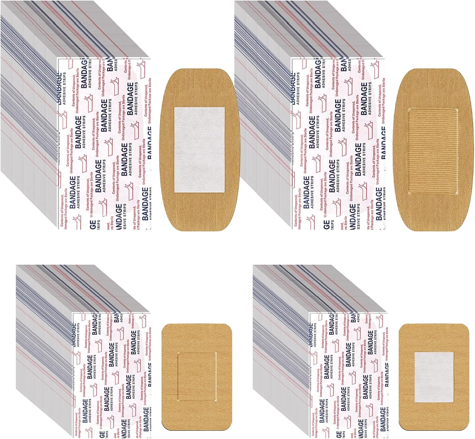 Amazon.com: Berkley Jensen Bandages, Flexible Fabric Adhesive Bandages ...