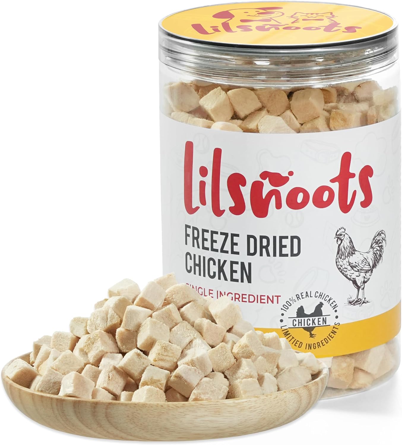 Amazon.com: LILSNOOTS Freeze Dried Chicken Dog Treats Cat Treats ...