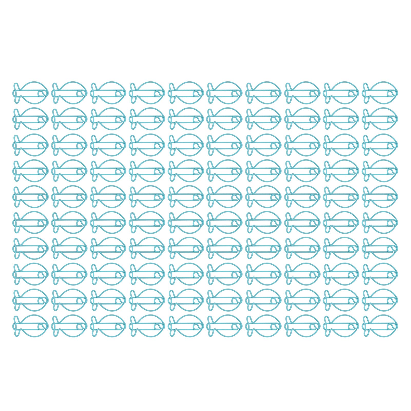 Amazon.com : 100pcs Shaped Paper Clips Portable Paperclip Fish Shape ...