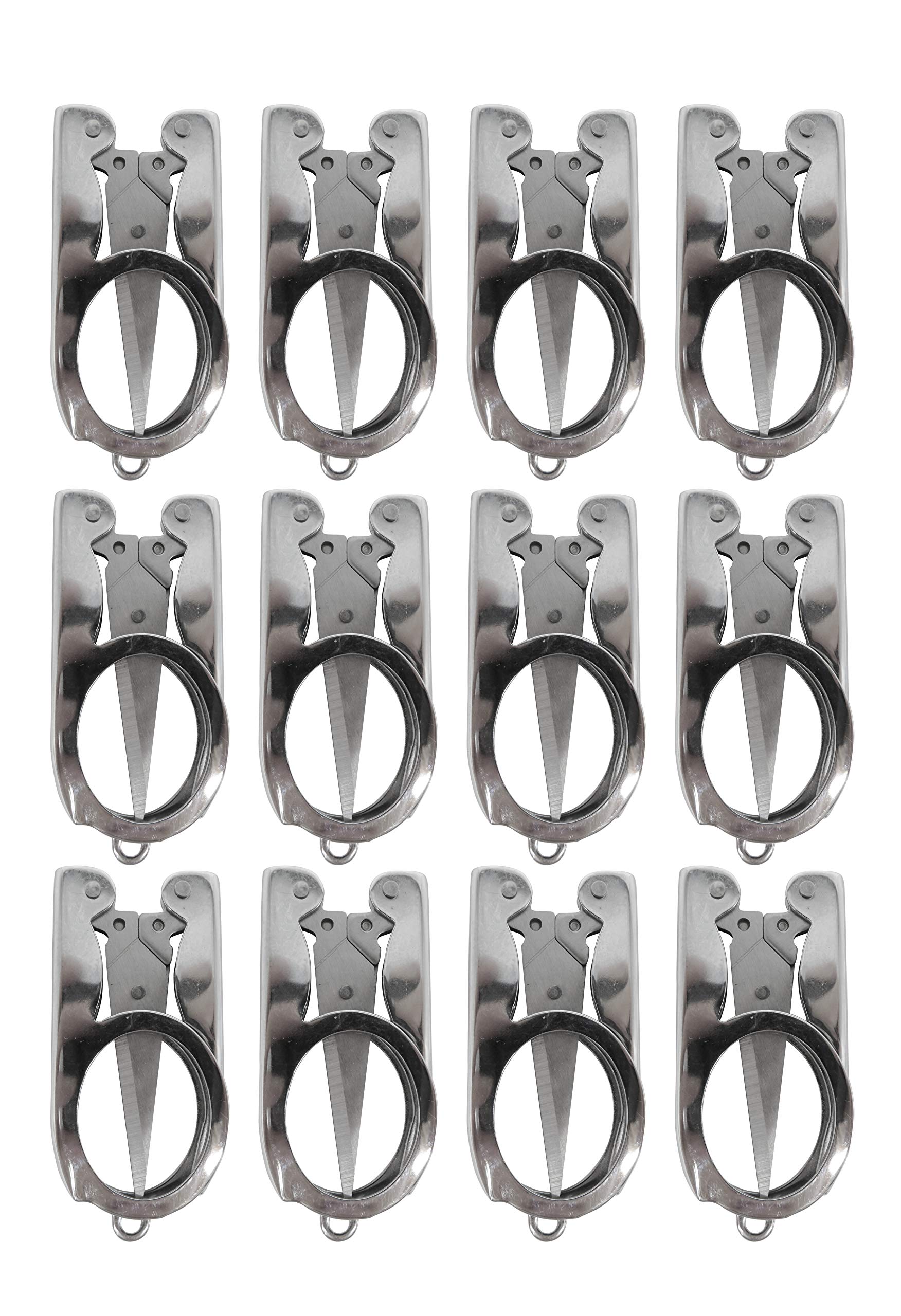 Portable Travel Scissors 12-Pack Stainless Steel Foldable Pocket ...
