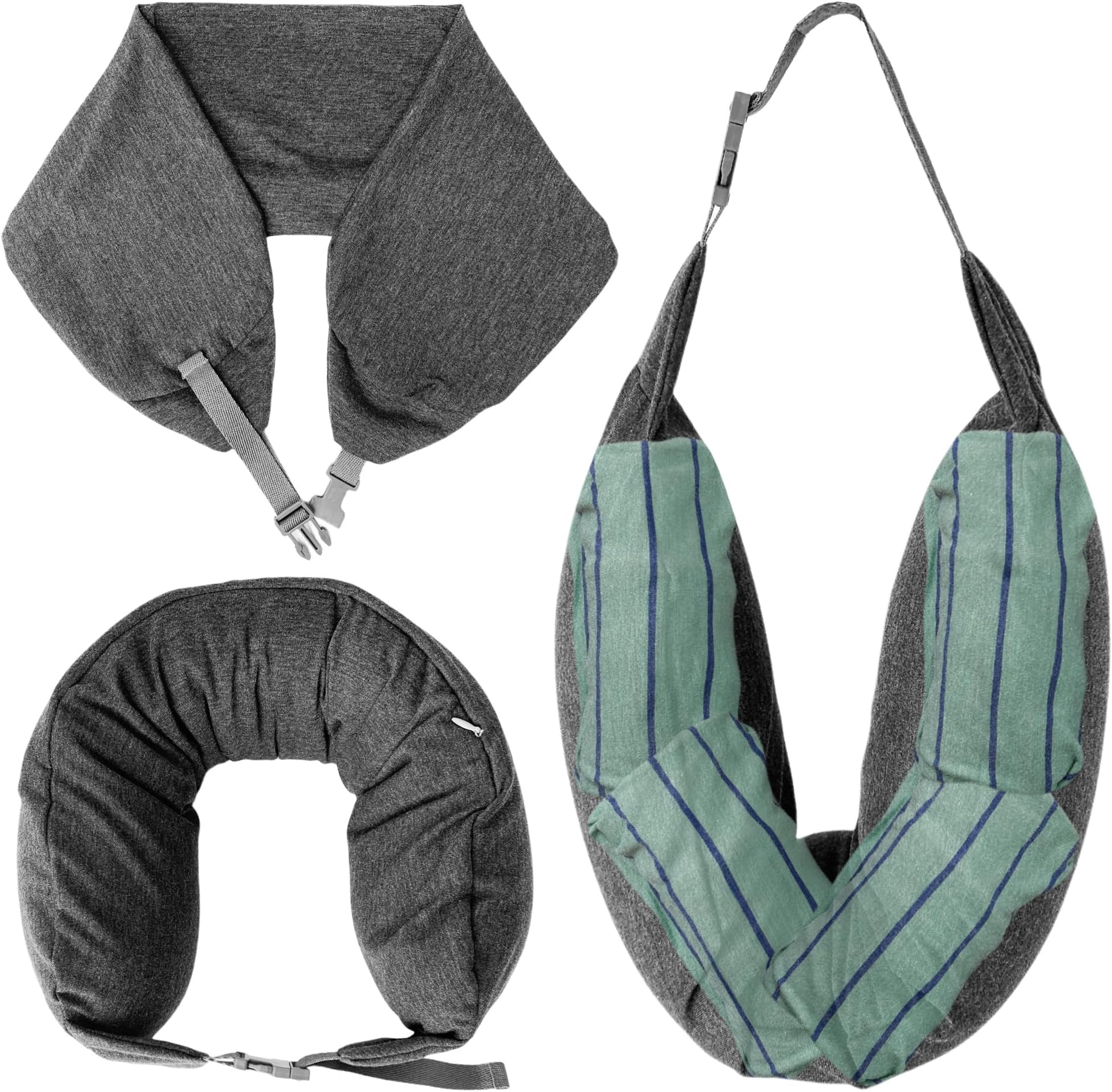 Amazon.com: YEPLINS Stuffable Travel Pillow for Airplane, Stuffable ...