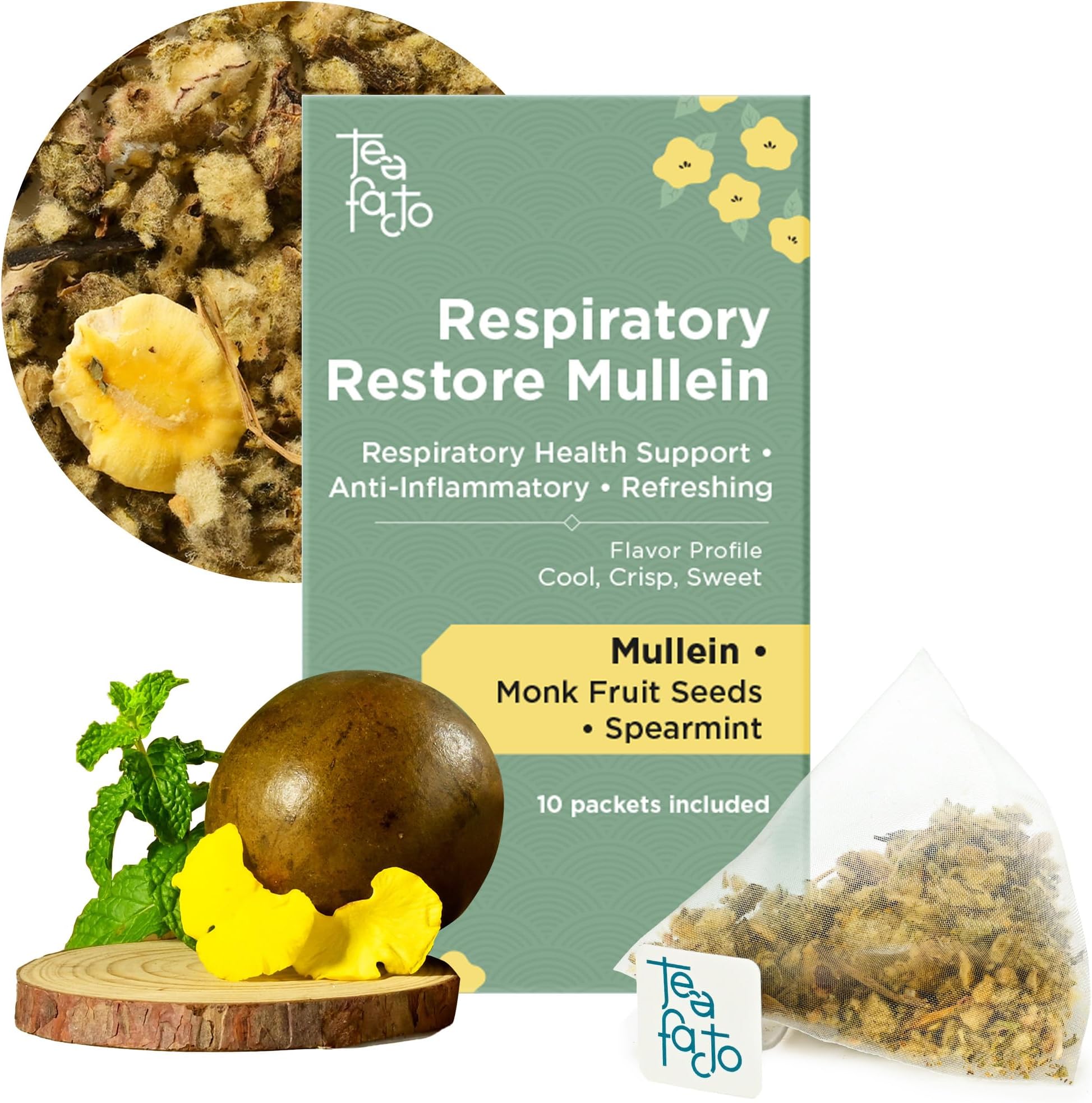 Amazon.com : EVERLONG Lung Detox Tea – Mullein Tea with Thyme, Ginseng, Lungwort, Eucalyptus ...