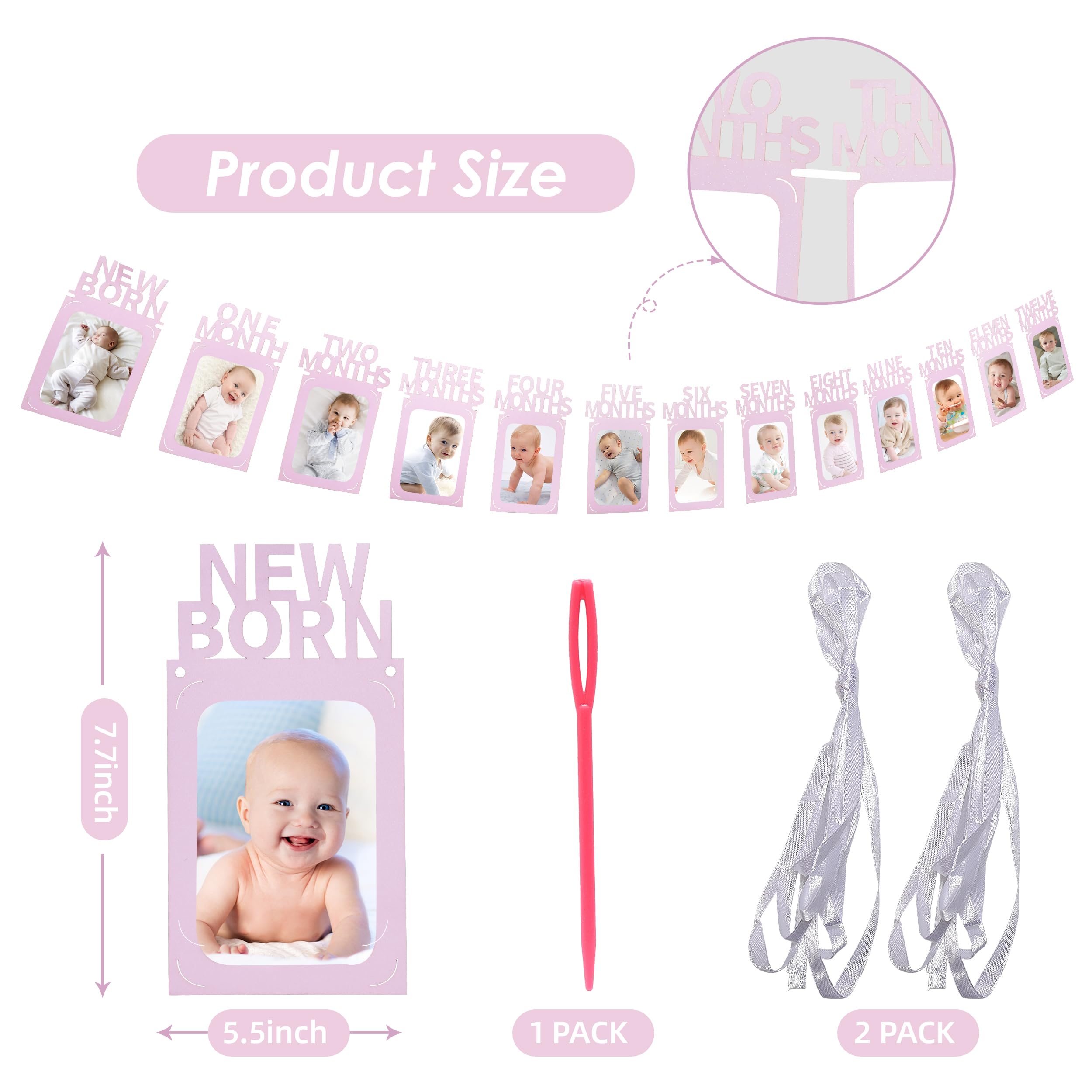 Snapklik.com : Crosize 1st Birthday Photo Banner Decorations For Baby ...
