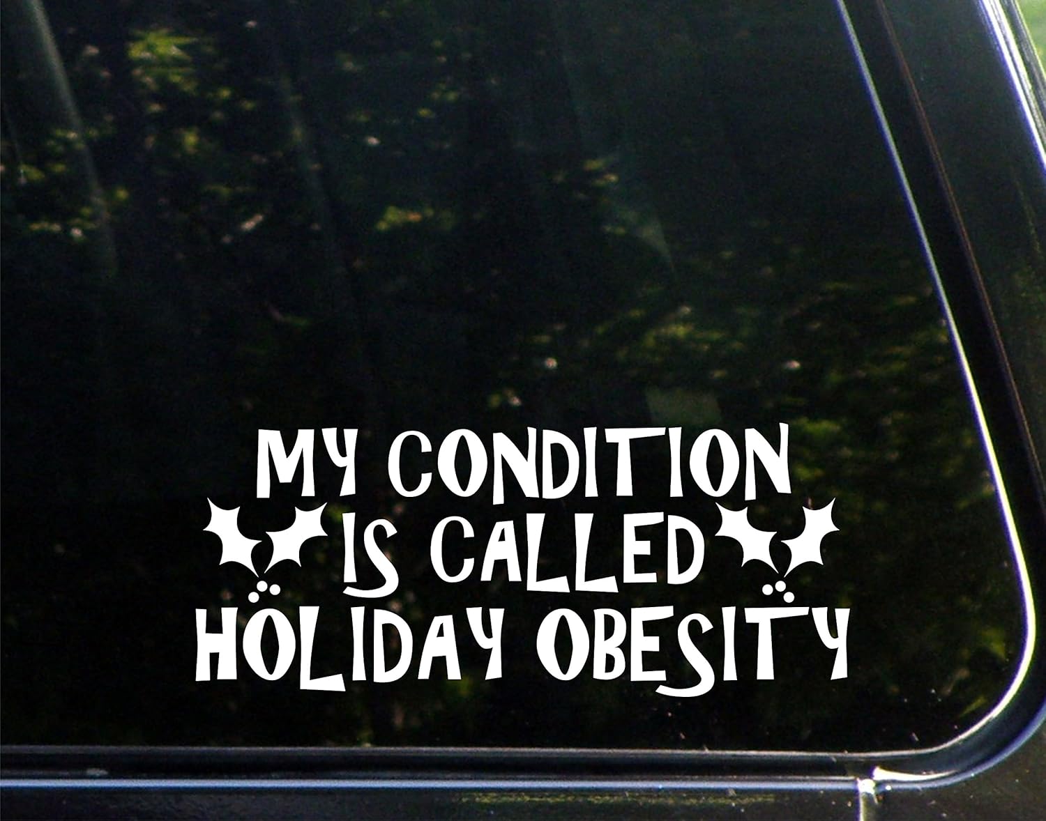 Amazon.com - My Condition is Called Holiday Obesity - 8 3/4" x 3-1/2 ...