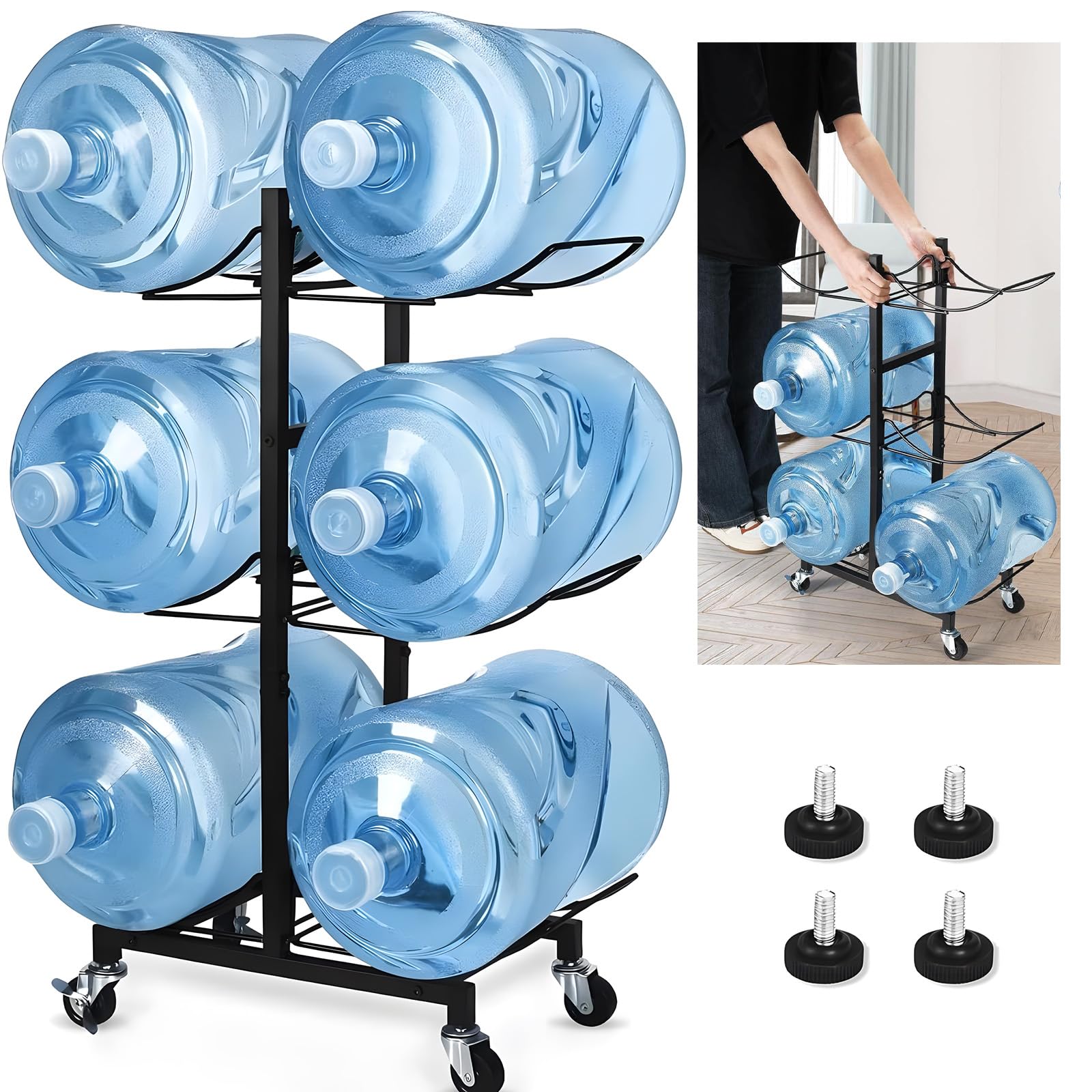 Estante para Garrafon de Agua de 3 Niveles,soporte para garrafon de ...