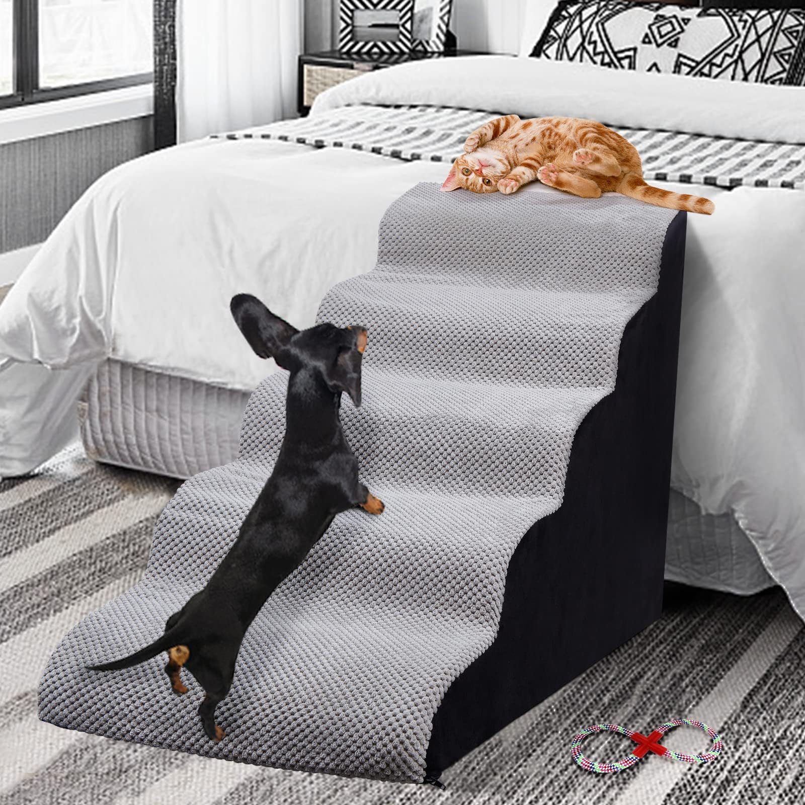 Amazon.com : Pet Gear Easy Step IV Pet Stairs, 4 Step for Cats/Dogs ...