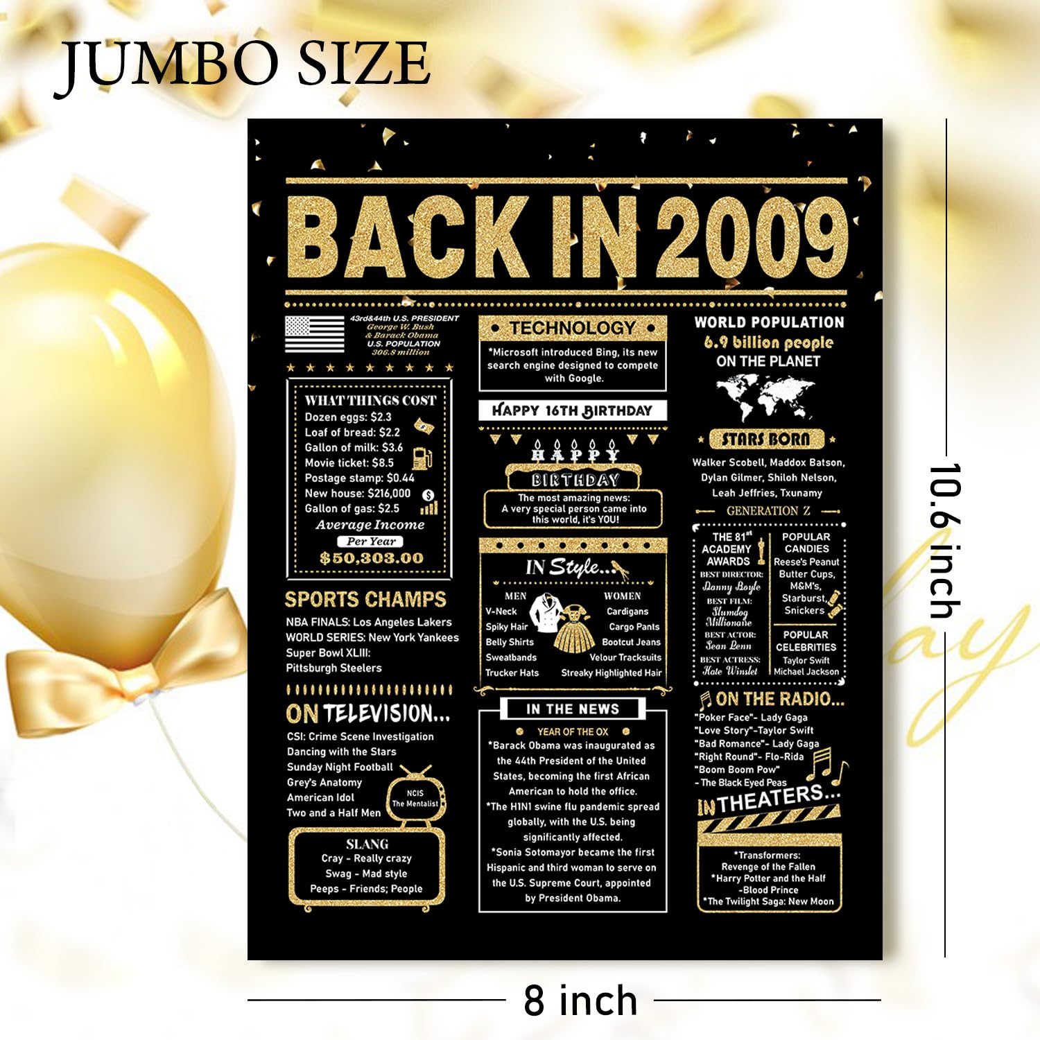 Snapklik.com : 16th Birthday Card, 16th Birthday Decorations For Girls ...