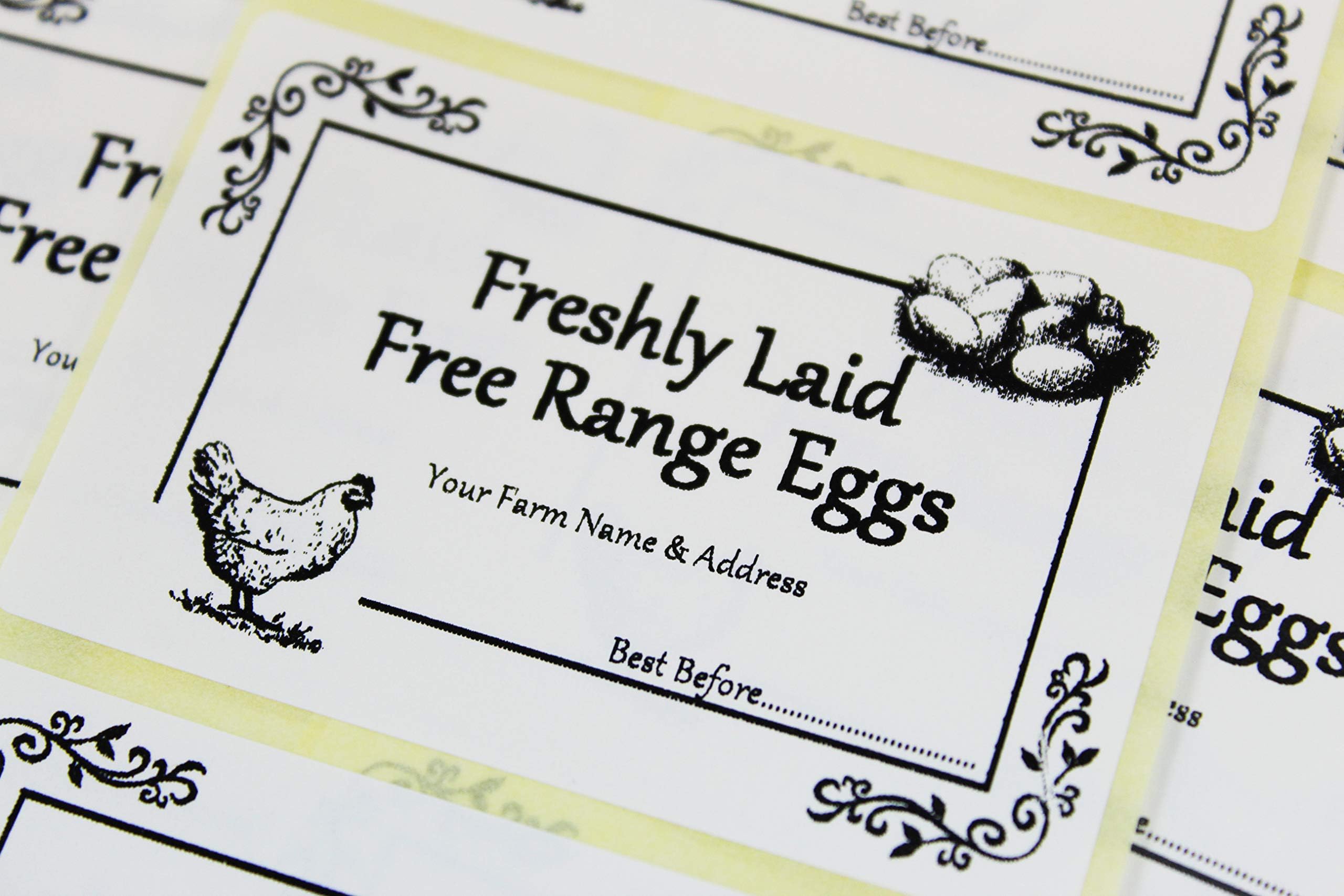 34 Fresh Eggs Box Stickers Labels Please Return Egg Box : Amazon.co.uk ...