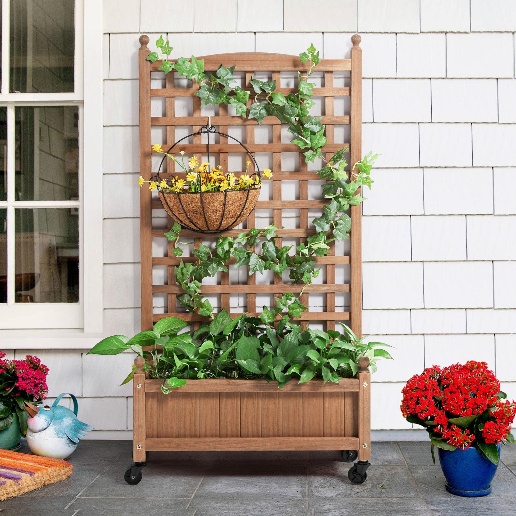 Vine Planter Box My $10 Reclaimed Climbing Vine Planter Box! : 3 Steps