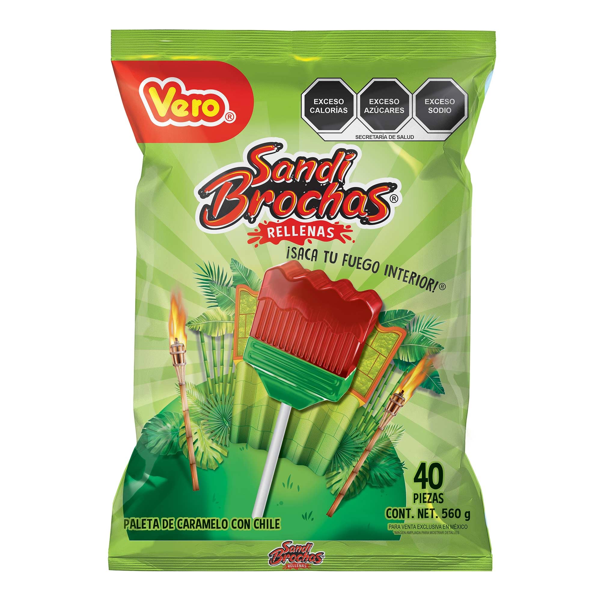 Amazon.com : Vero Sandi Brochas 40 Piece Bag Chili Powder Watermelon ...