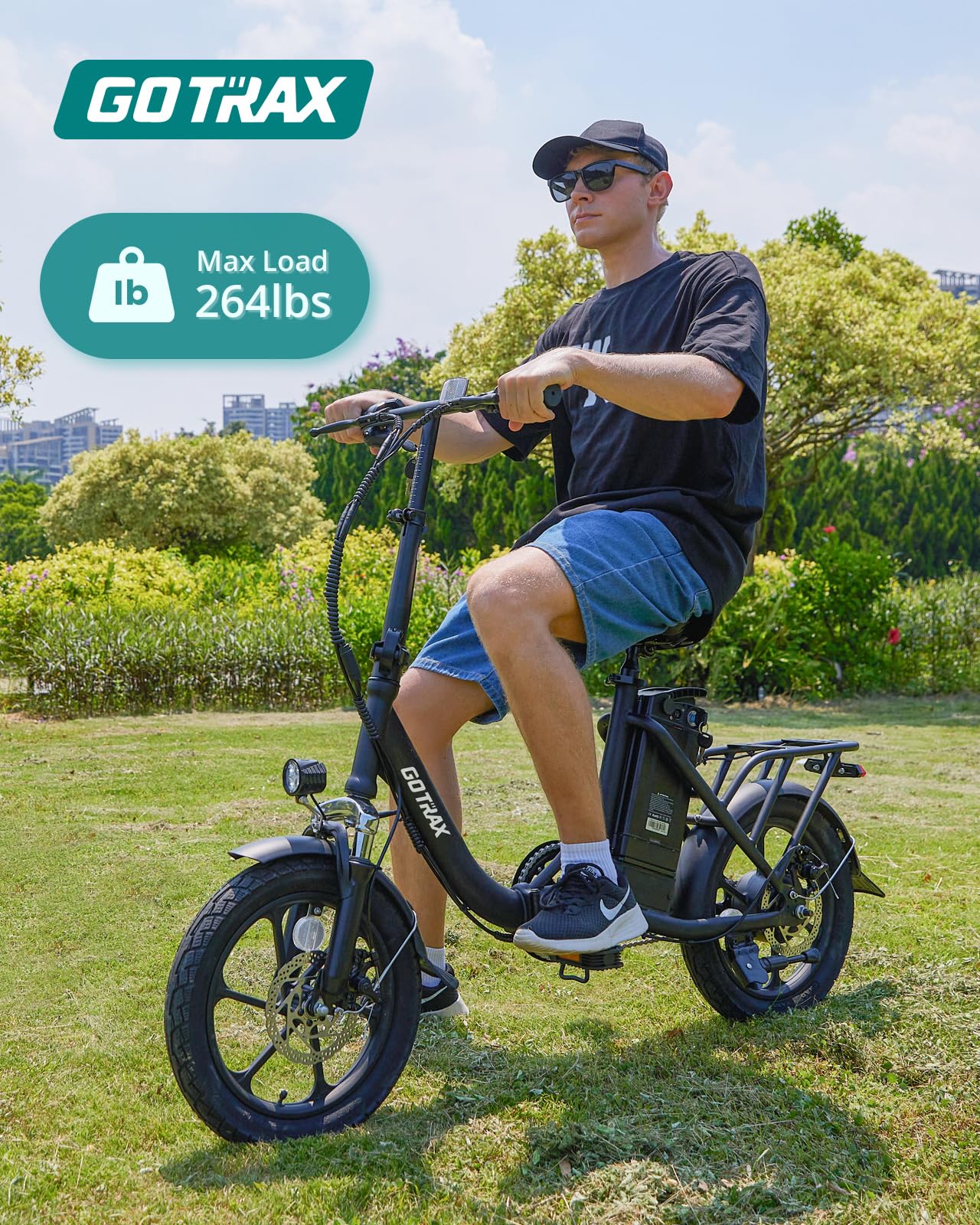 Snapklik.com : Gotrax NEPHELE 16" Folding Electric Bike, Max Range 28Miles
