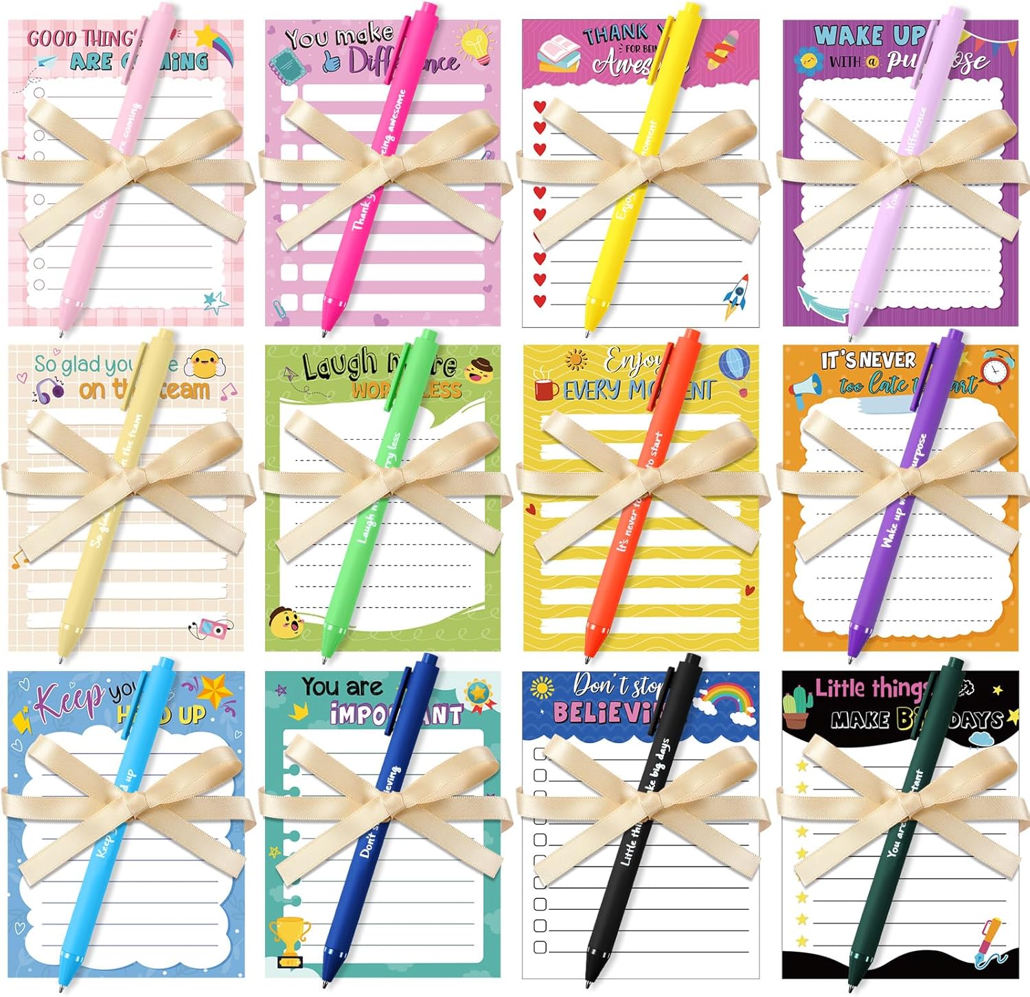 Amazon.com : Yeaqee 12 Set Employee Appreciation Gifts 12 Empowering ...