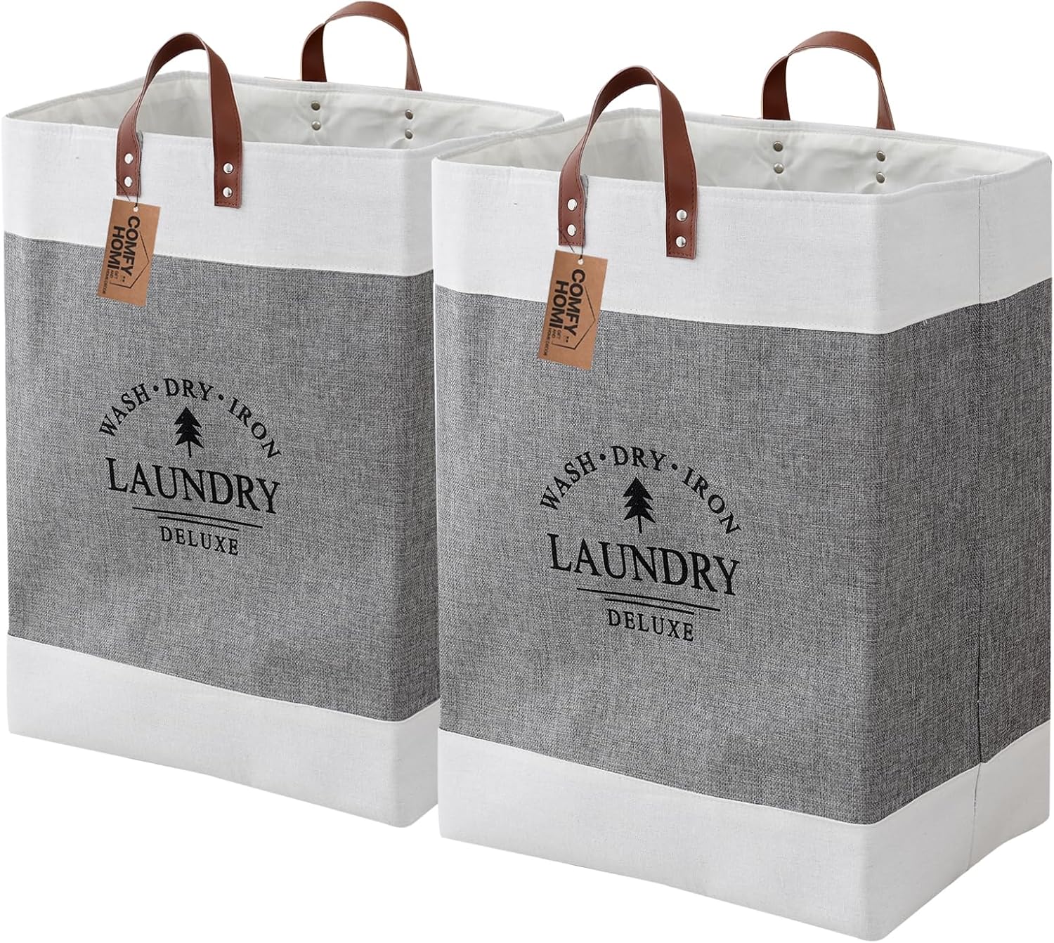 Amazon.com: COMFY HOMI 2Pack 76L Laundry Basket & Hamper, Large ...