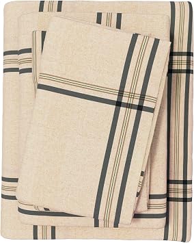Amazon.com: Great Bay Home Flannel Sheets Queen Size - 100% Turkish ...