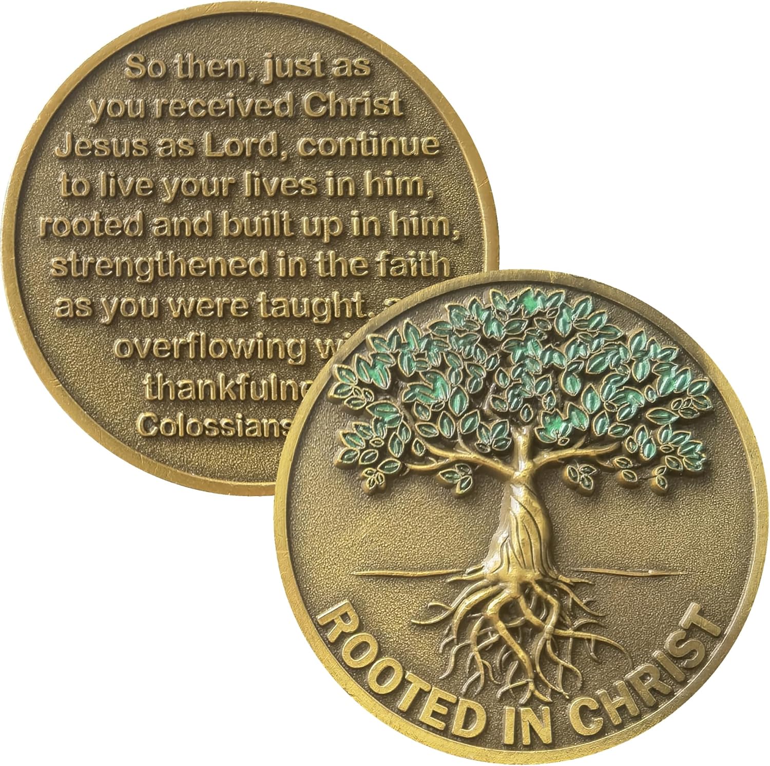 Amazon.com: Rooted in Christ Colossians 2:6-7 Bible Verse Challenge ...