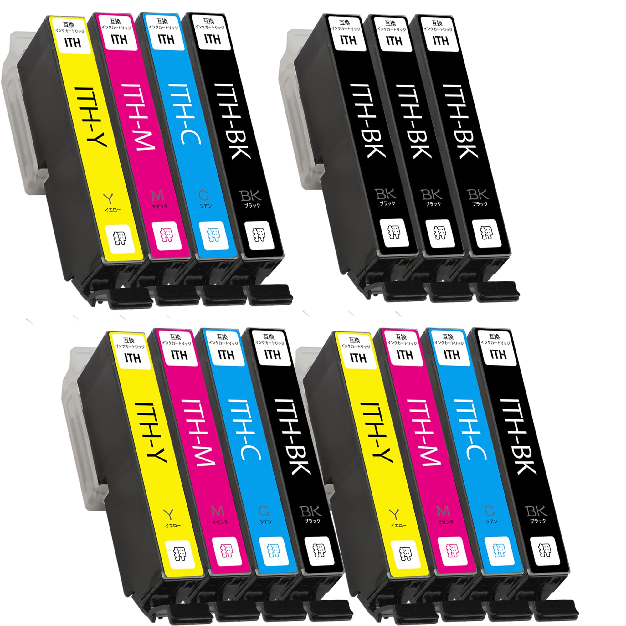 Amazon.co.jp: 【埼京企画】ITH-(6BK/3C/3M/3Y) (15本セット) いちょう 互換インク (ITH-BK ITH-C ITH-M ITH-Y ITH-6CL) 純正 ...