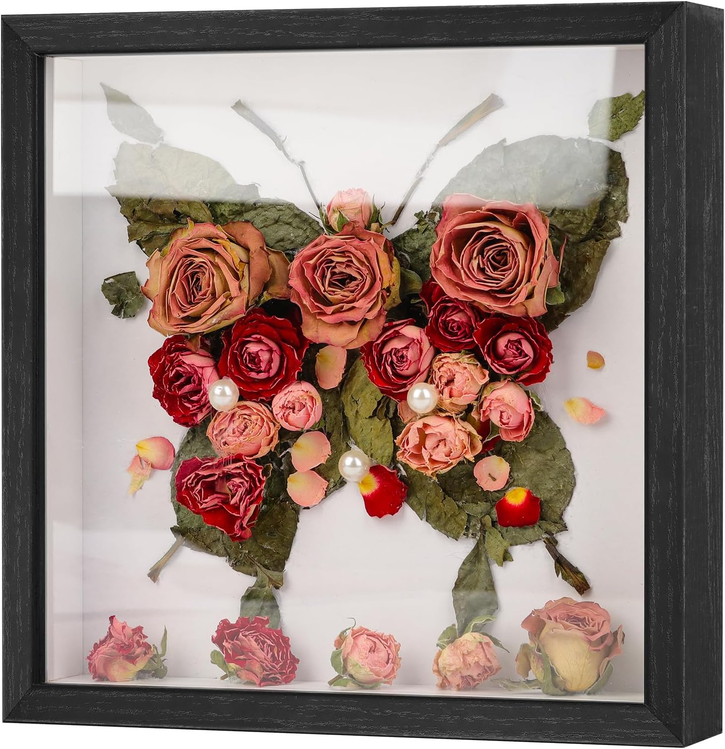 Amazon.com - 10x10 Shadow Box Square Picture Frame, Memory Display Case ...