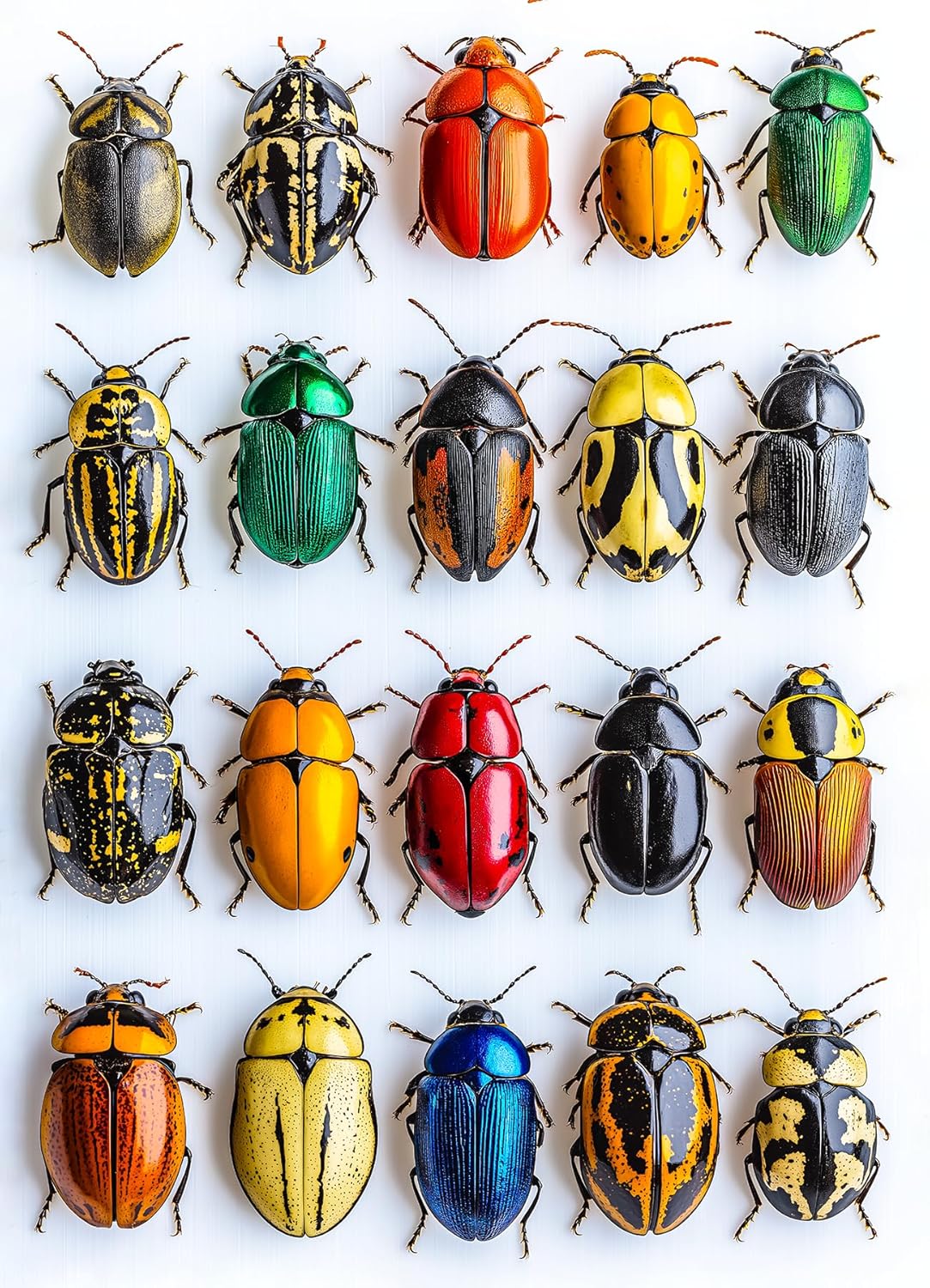Amazon.com: Bgraamiens Puzzle- 3D Visual Colorful Beetles Jigsaw ...