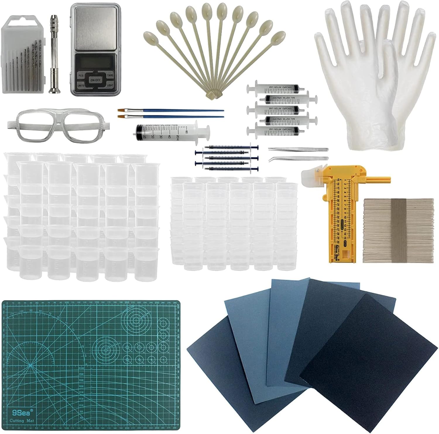 Amazon.com: Funshowcase Resin Casting Kit Jewelry Casting Kit 187-piece ...