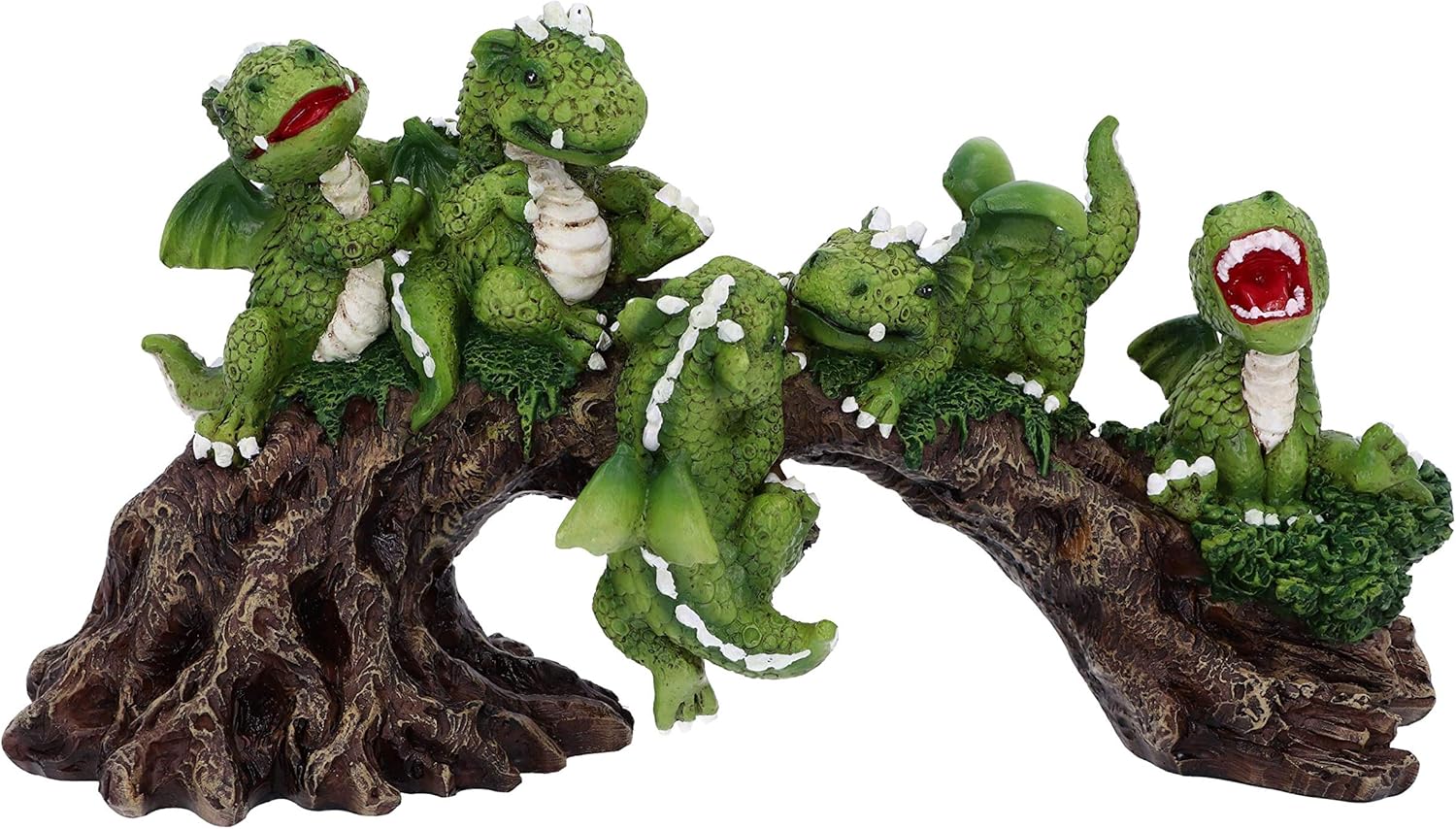 Amazon.com: Nemesis Now Green Daring Dragonlings Baby Dragons on Branch ...