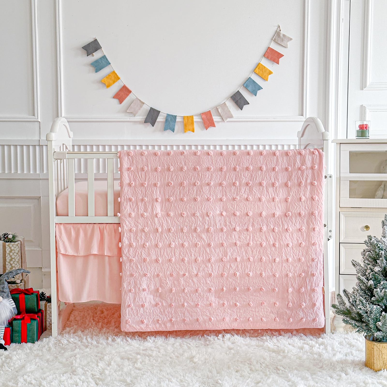 Amazon.com : Sweet Jojo Designs Pink Floral Rose Baby Girl Nursery Crib ...