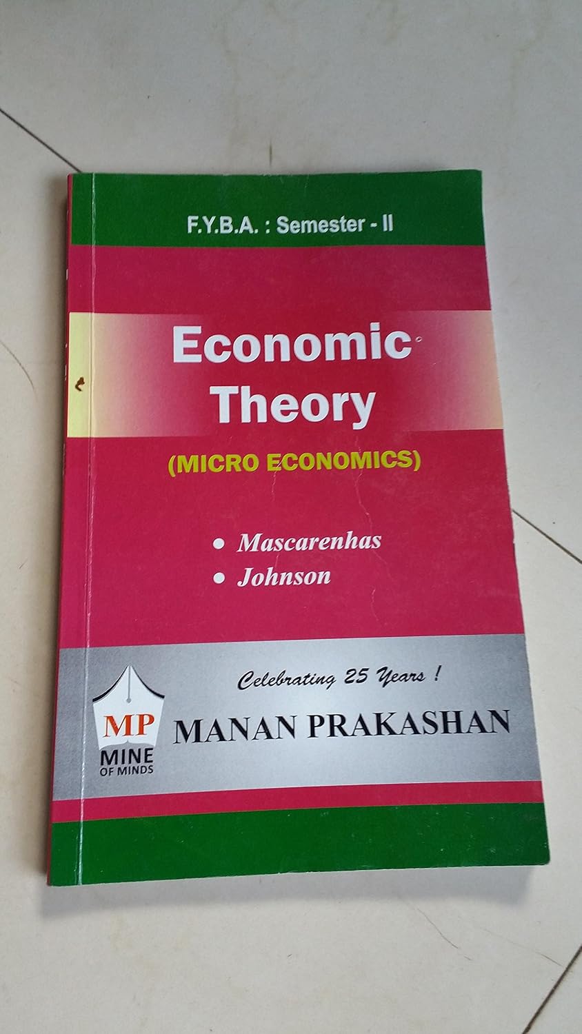 Economic Theory - Micro Economics for FYBA : Amazon.in: Books