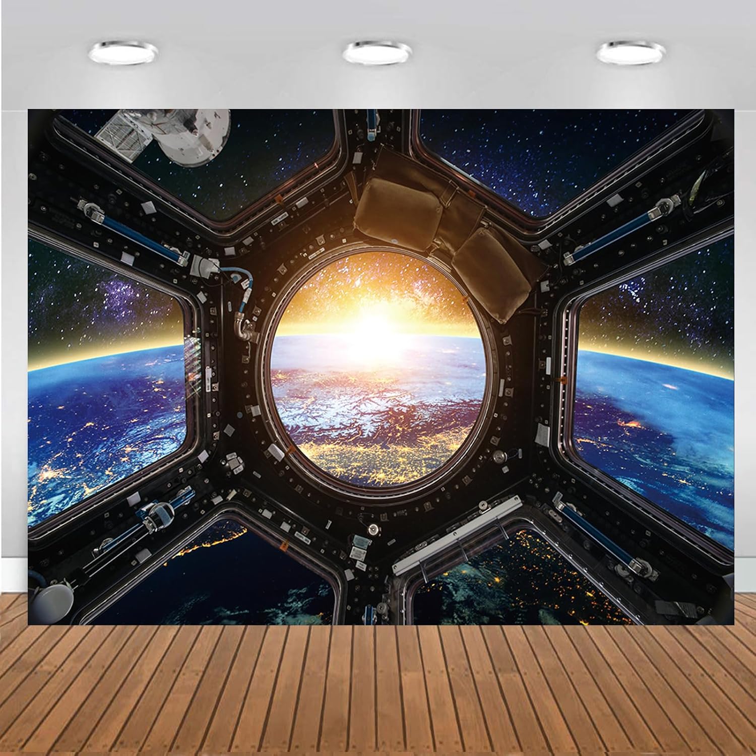 Amazon.com : CHAIYA 7X5FT Spaceship Interior Background Futuristic ...