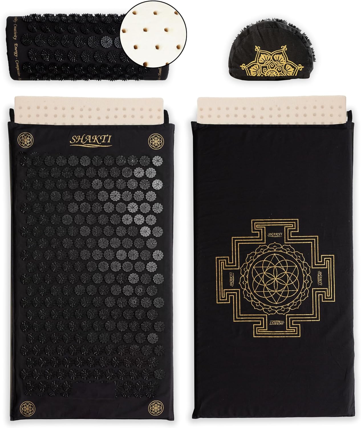 Amazon.com: ShaktiMat Blissfoam™ Acupressure Mat & Neck Pillow Set ...