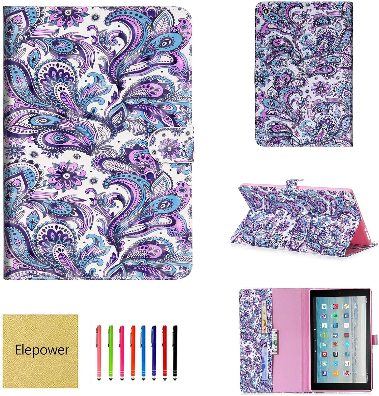 Amazon.com: All-New Amazon Fire HD 10 Tablet Case(9th Gen 2019/7th Gen ...