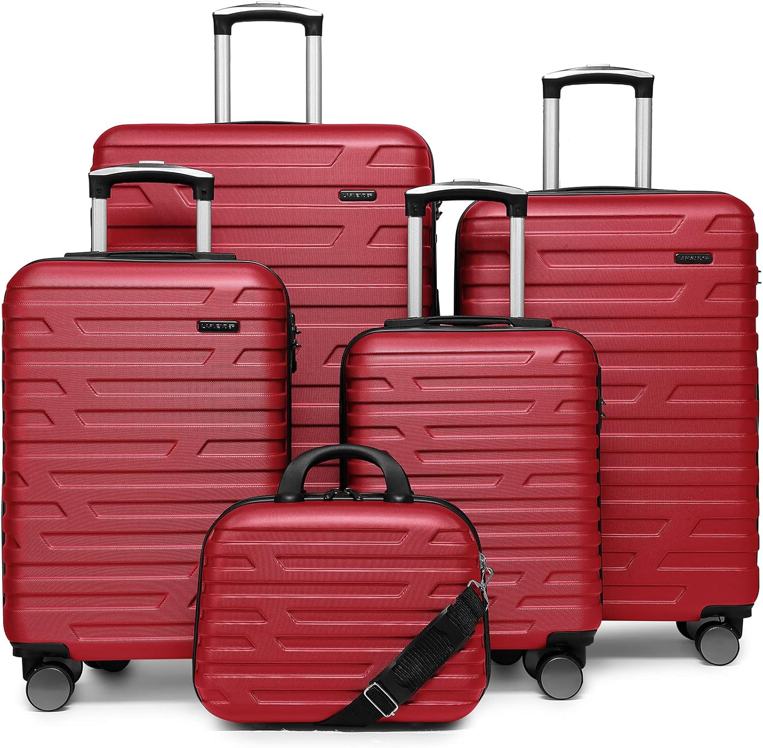 Amazon.com | LARVENDER Luggage 5 Piece Sets, Expandable Luggage Sets ...