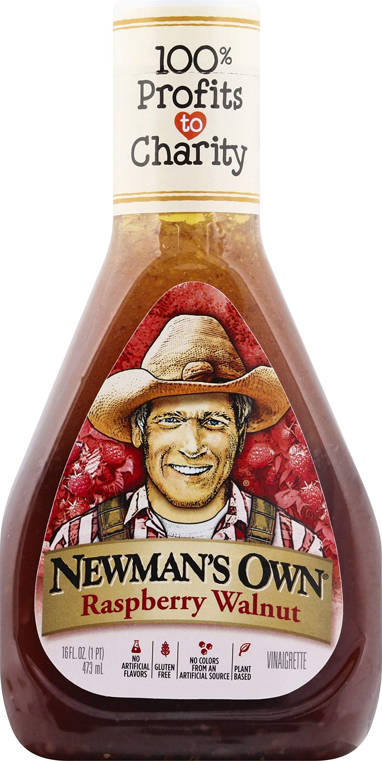 Amazon.com : Newman's Own Raspberry & Walnut Salad Dressing, 16-oz ...