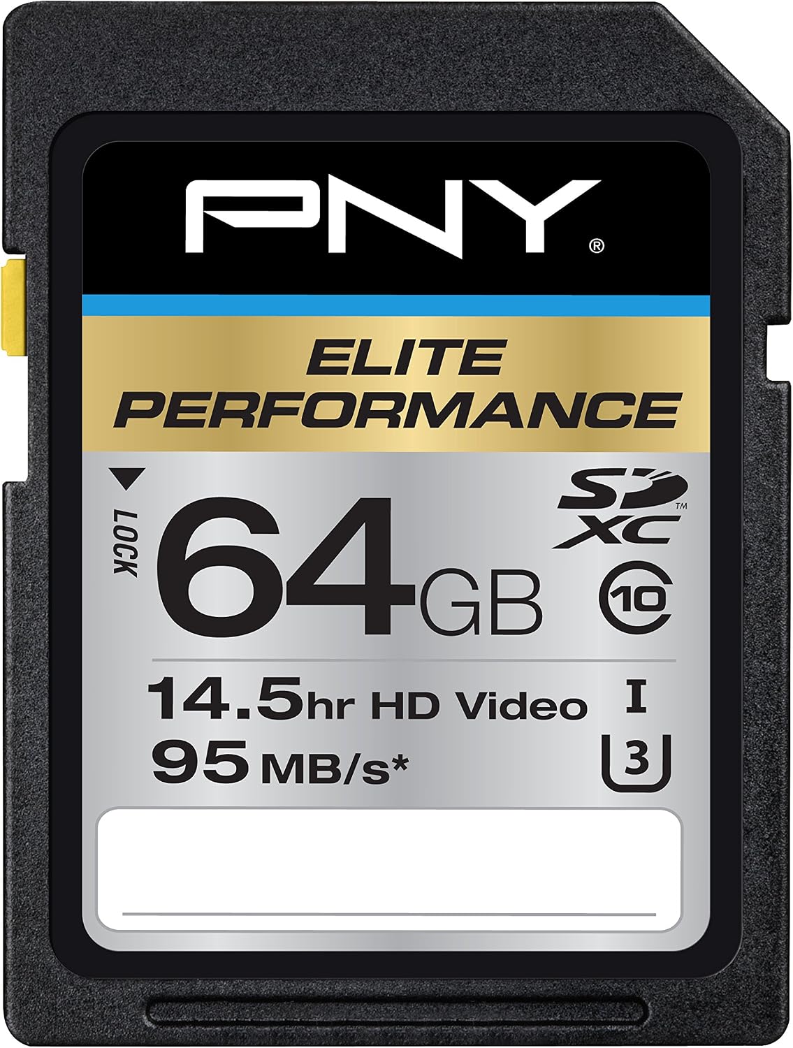 Amazon.com: PNY 64GB Elite Performance Class 10 U3 SDXC Flash Memory ...