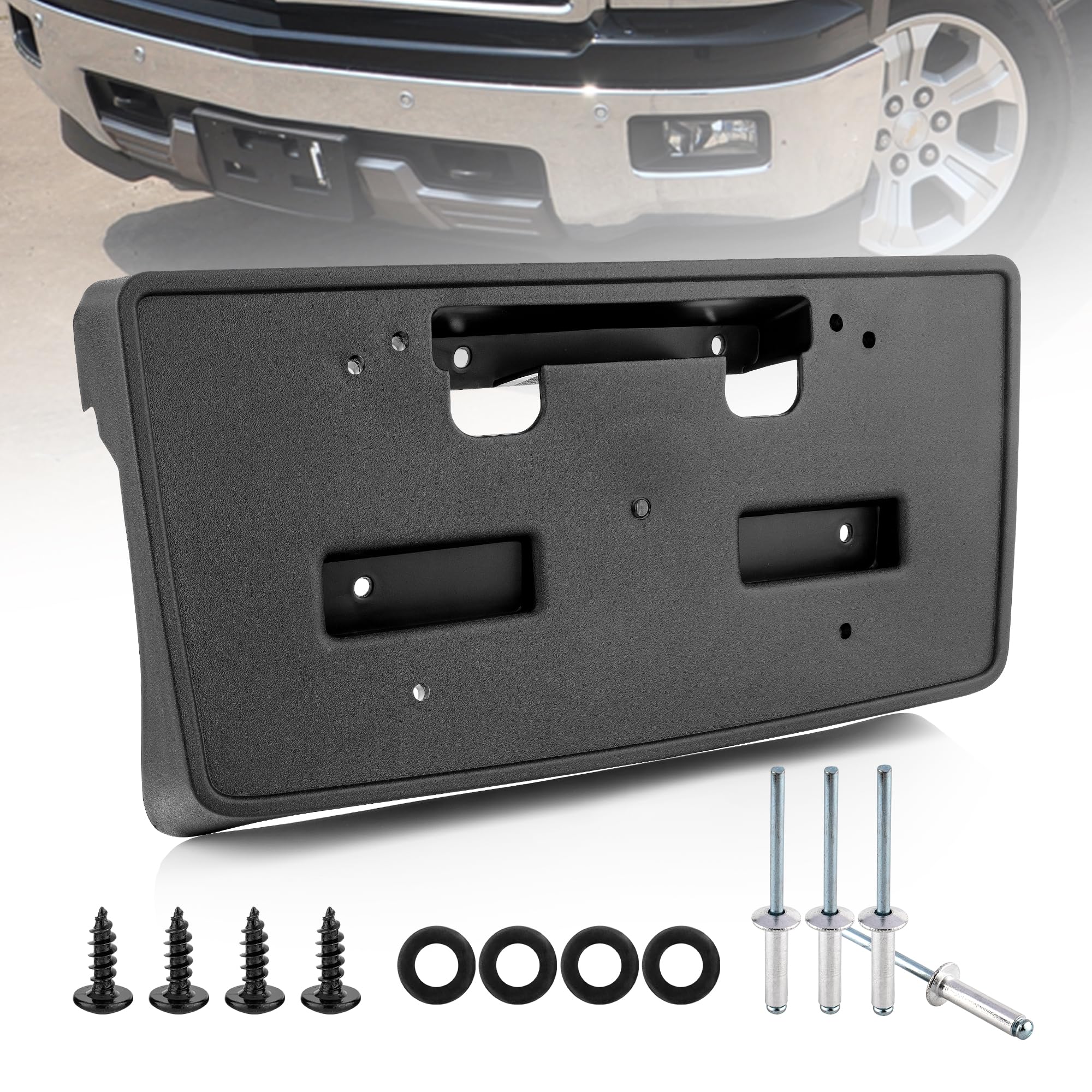 Amazon.com: RED WOLF Front License Plate Bracket Fit for 2014-2015 ...