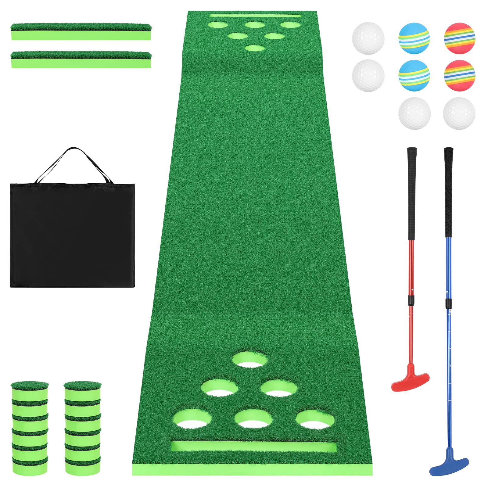 Golf Pong Putting Game Office Golf Putting Green Mat Practice Indoor ...